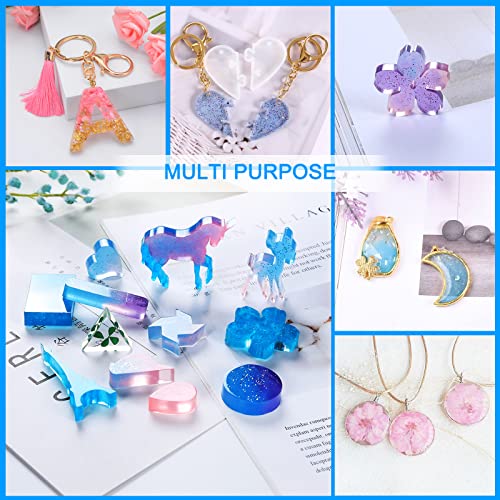 UV Resin 300g - Upgraded UV Resin Kit, Hard Type Crystal Clear Ultraviolet Curing UV Epoxy Resin for Craft Jewelry Making