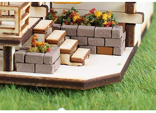 Young Modeler Desktop Wooden Model Kit Log House Cafe