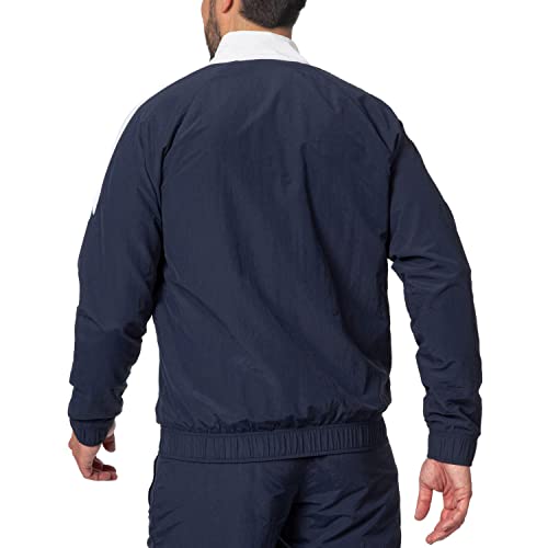Reebok Men's Track Jacket | Reebok Classics Vector Tracktop | Nylon Track Jacket For Men - Navy X-Small, Navy-red