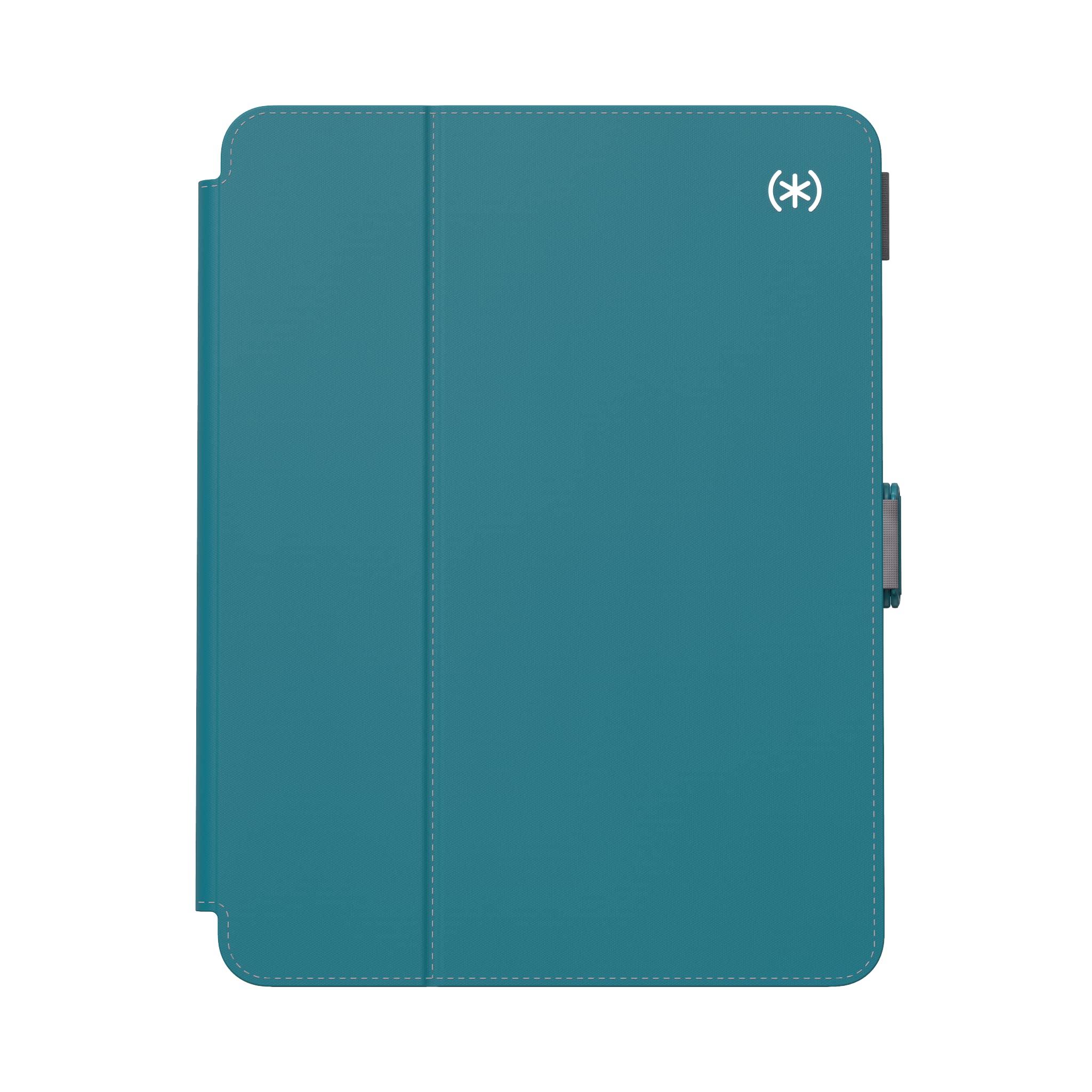 Speck Case for iPad Pro 4th Generation 11 Inch - Drop & Camera Protection, Slim Multi Range Stand, Apple Pencil Holder - Deep Sea Teal/Cloudy Grey/White