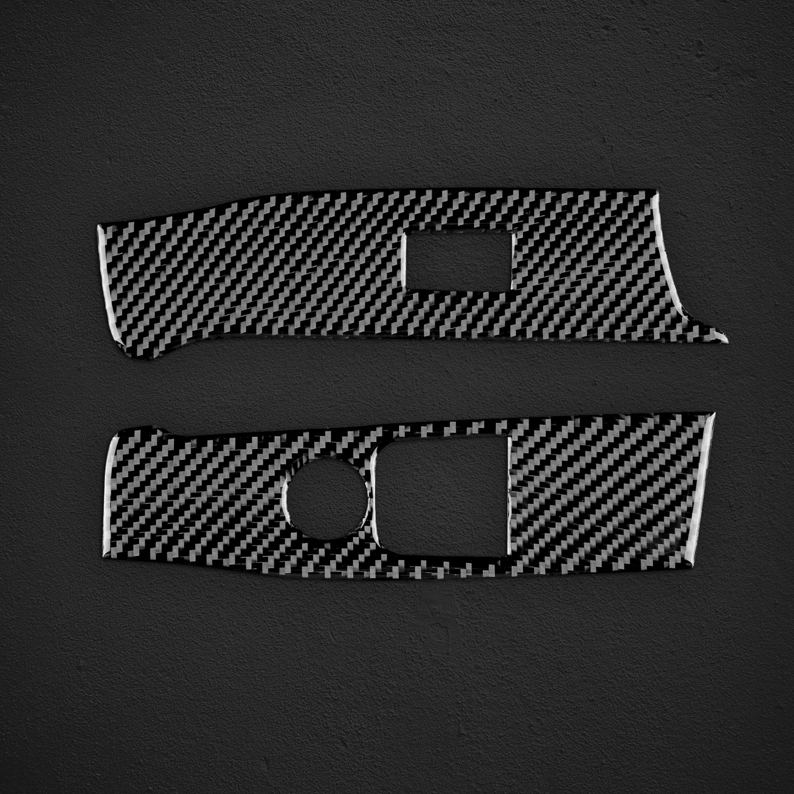 AIRSPEED for Supra Door Window Button Frame Cover Sticker Carbon Fiber Door Window Control Switch Panel Sticker Trim for Toyota Supra GR A90 A91 MK5 2019-2022, Black