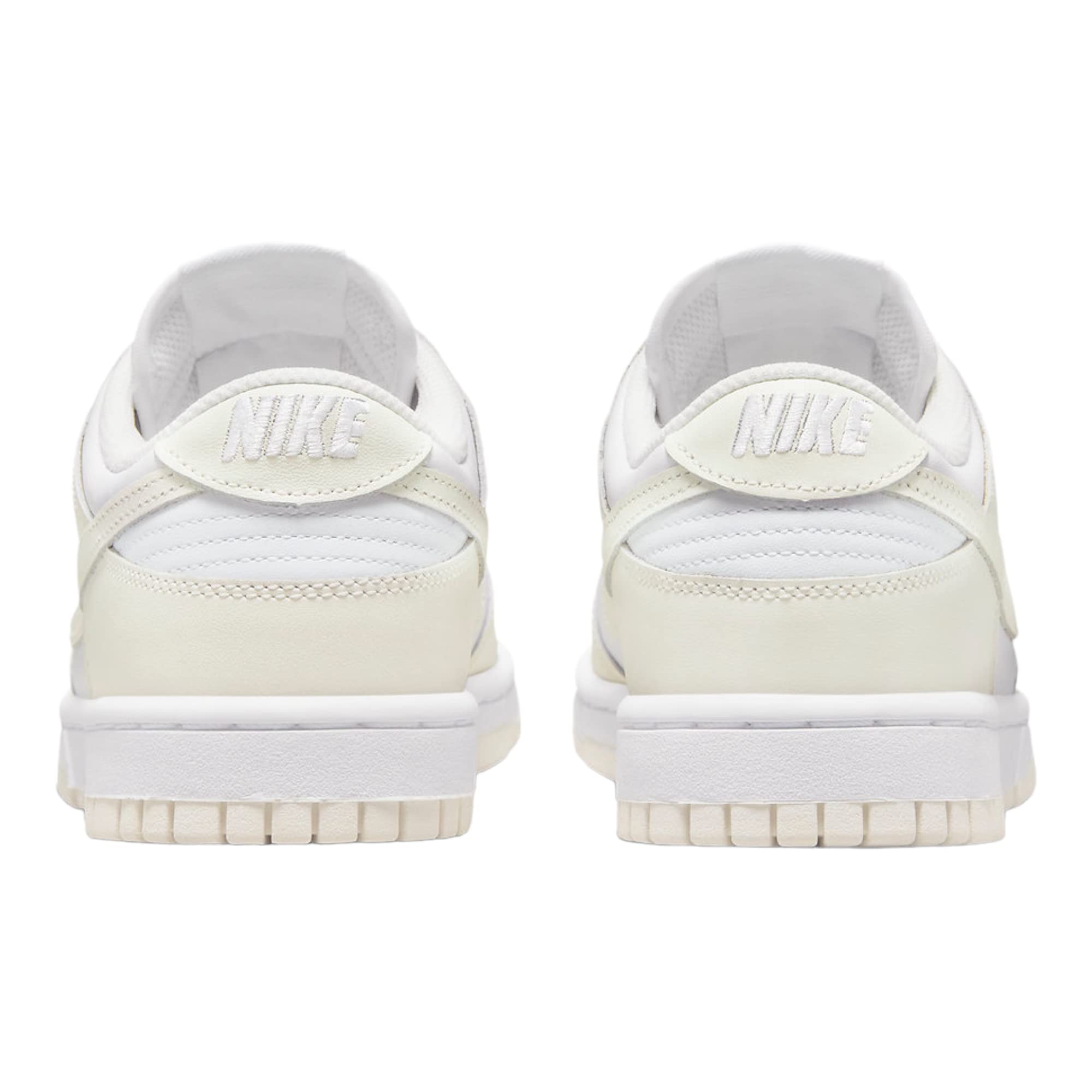 Nike Women's Dunk Low shoes, White/White/White, 7