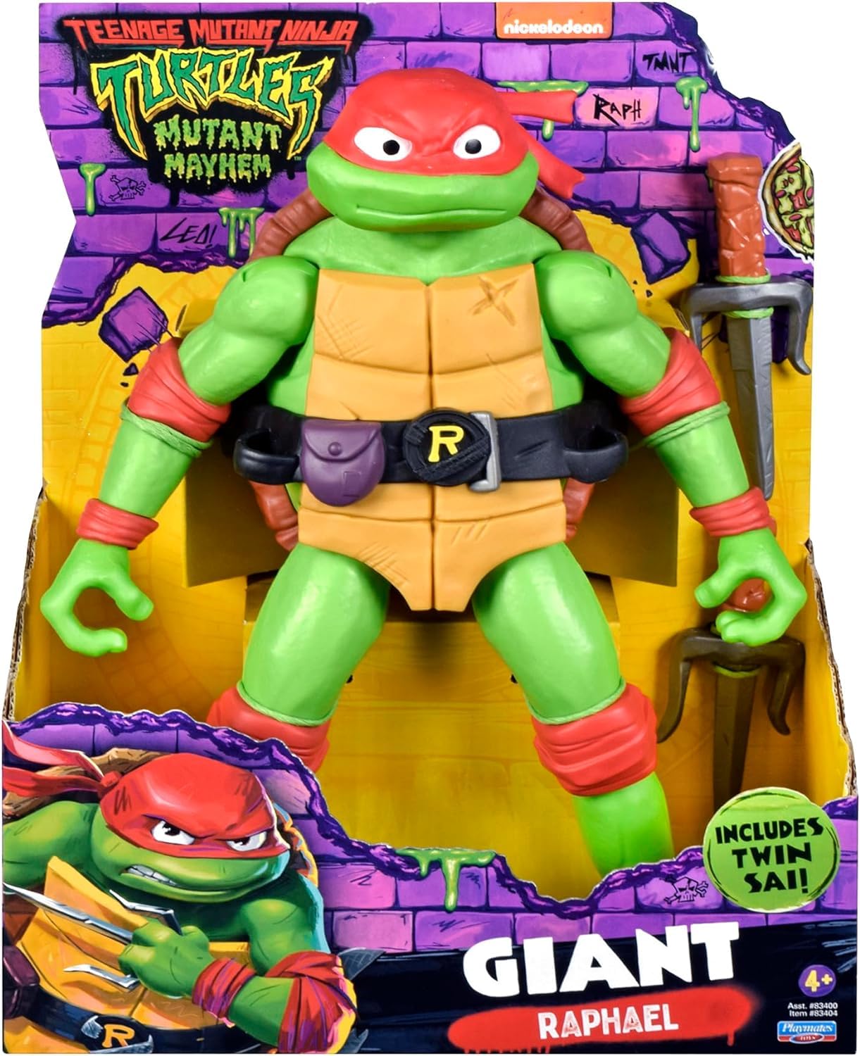 Teenage Mutant Ninja Turtles: Mutant Mayhem 12” Giant Raphael Figure by Playmates Toys