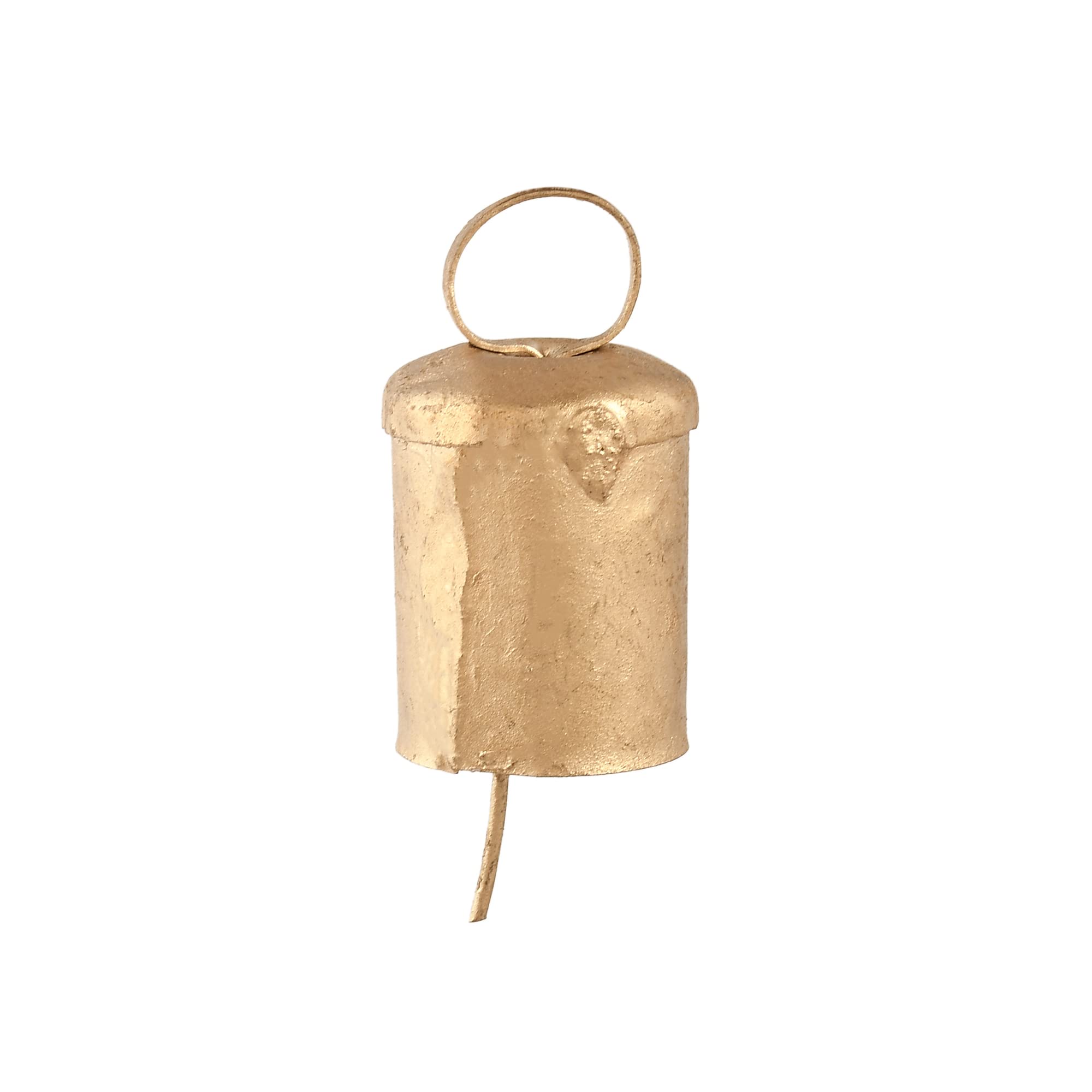 KRATI EXPORTS Barn Bells in Small Sizes- 20 Distinctive Golden Rustic Bells - Full of Beautiful Rough Hewn Variations - Perfect for Home Decor Christmas Jingle Bells