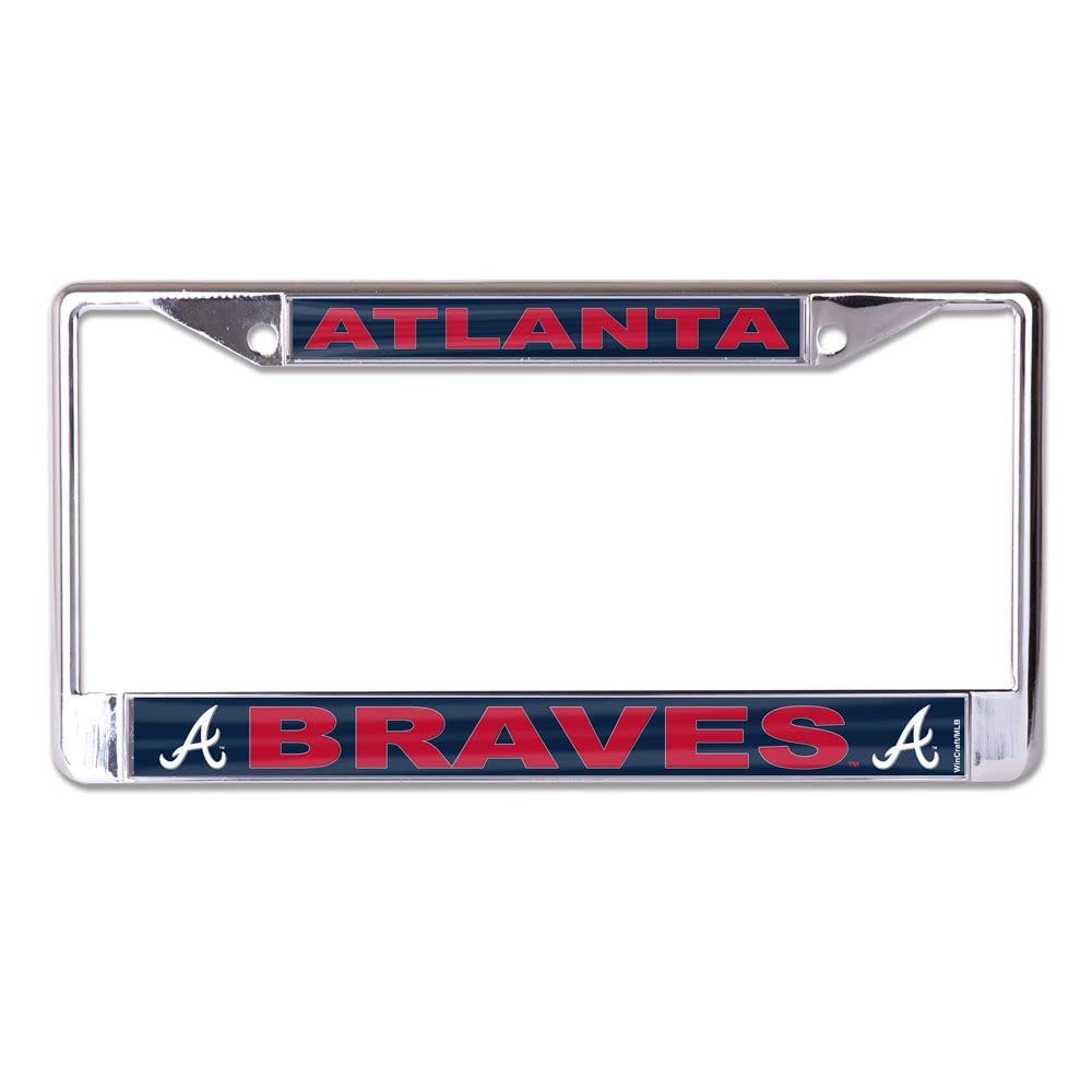 WinCraft Atlanta Braves Laser Chrome License Plate Frame