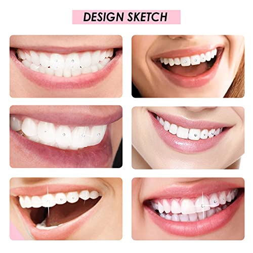 YIPINER Professional DIY Tooth Gem Kit with Curing Light and Glue, Crystals Jewelry kit, Teeth Gems Kit with Glue and Crystals, Great Tooth Jewelry Gems Kit for DIY Use
