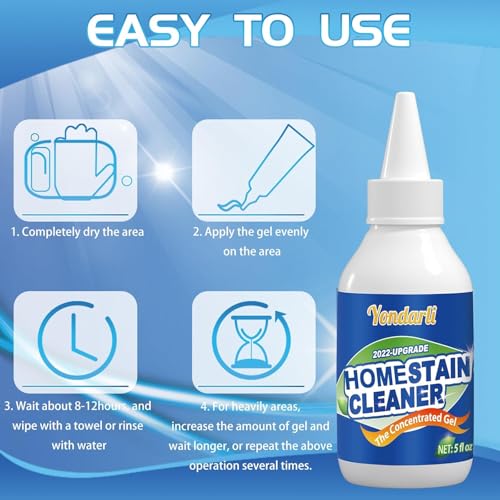 Home Remover Gel, 10 Fl Oz Remover for Washing Machine Refrigerator Strips, Household Front Load Washing Machine Cleaner, Cleaner For Tiles Sealant Bathroom Cleaning Home Sinks Grout Cleaner (5 Floz)