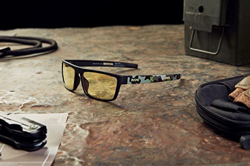 Gunnar - Call of Duty Tactical Edition Premium Gaming and Computer Glasses - Blocks 65% Blue Light - Amber Tint, Black