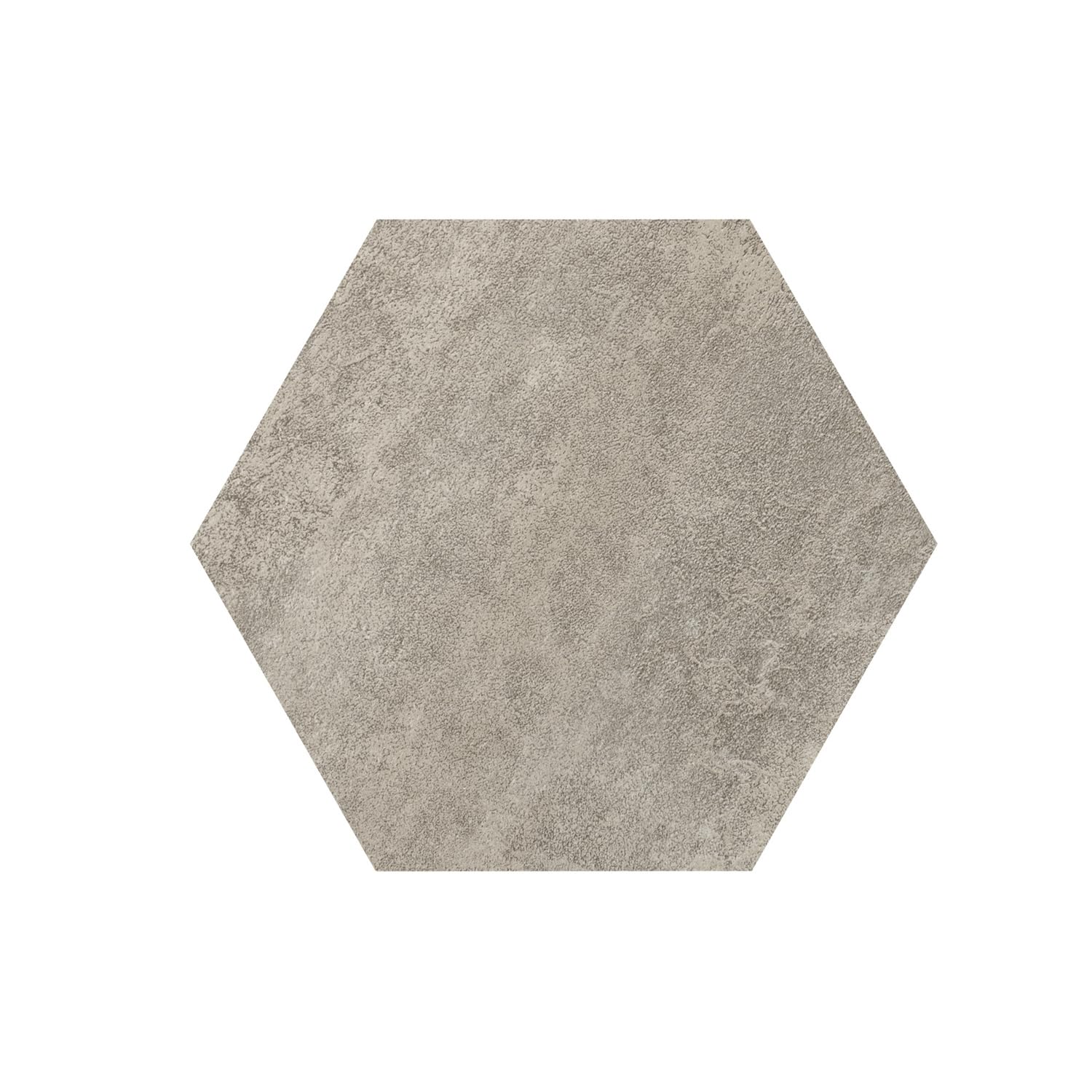 Self Adhesive Hexagon Vinyl Floor Tiles, 20 Tiles - 9" x 10.4", Floor Galore Graphite Pattern - Peel & Stick, DIY Flooring for Kitchen, Dining Room, Bedrooms & Bathrooms by Achim Home Decor
