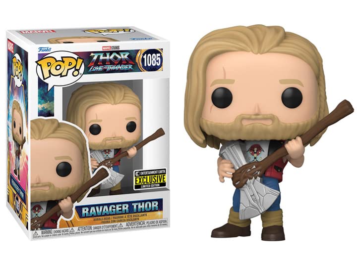 POP Thor: Love and Thunder - Ravager Thor Funko Vinyl Figure (Bundled with Compatible Box Protector Case), Multicolor, 3.75 inches