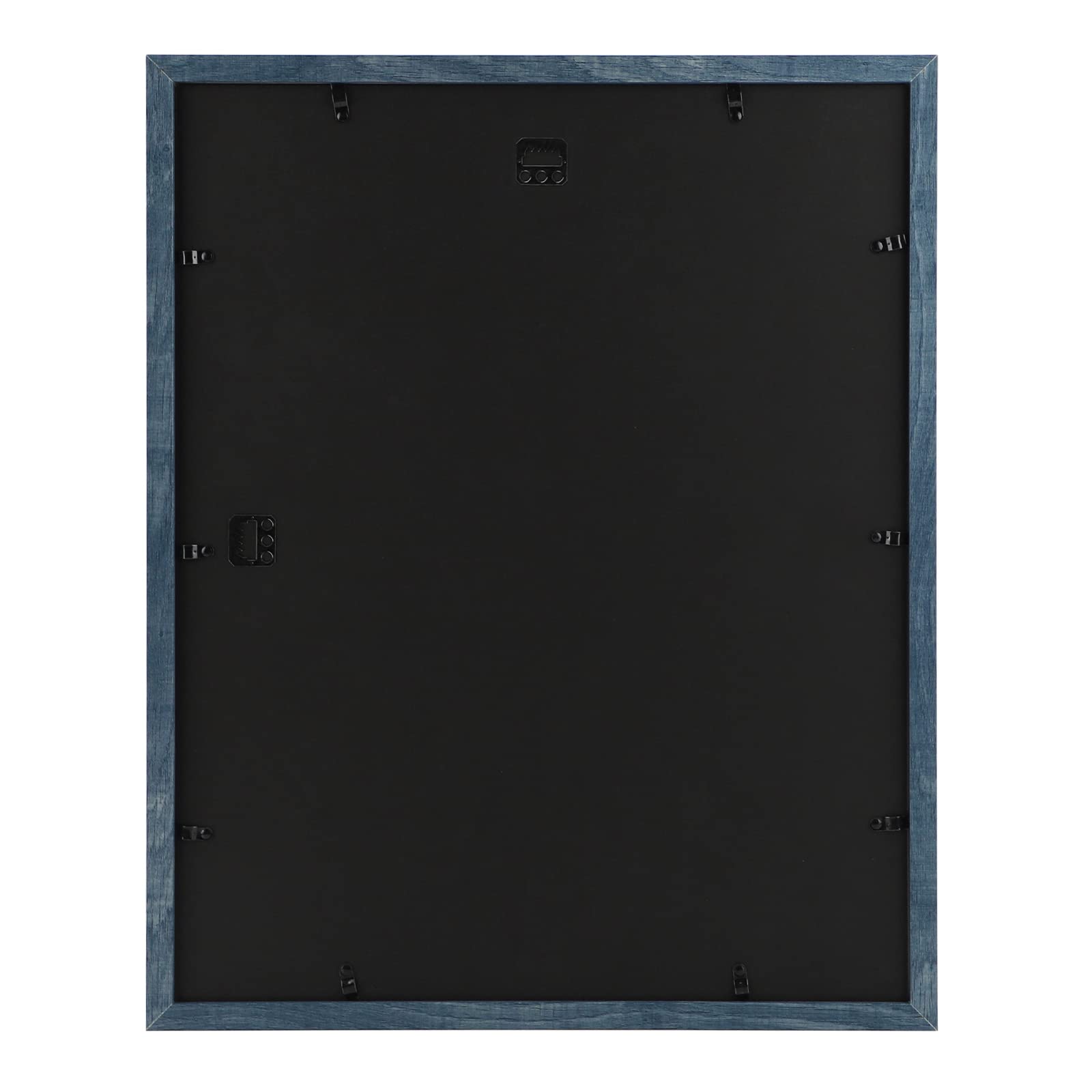 Golden State Art, 16x20 Picture Frame with Mat for 11x14 - High Definition Glass Wall Mounting Horizontal Vertical Display (Blue, 2 Pack)