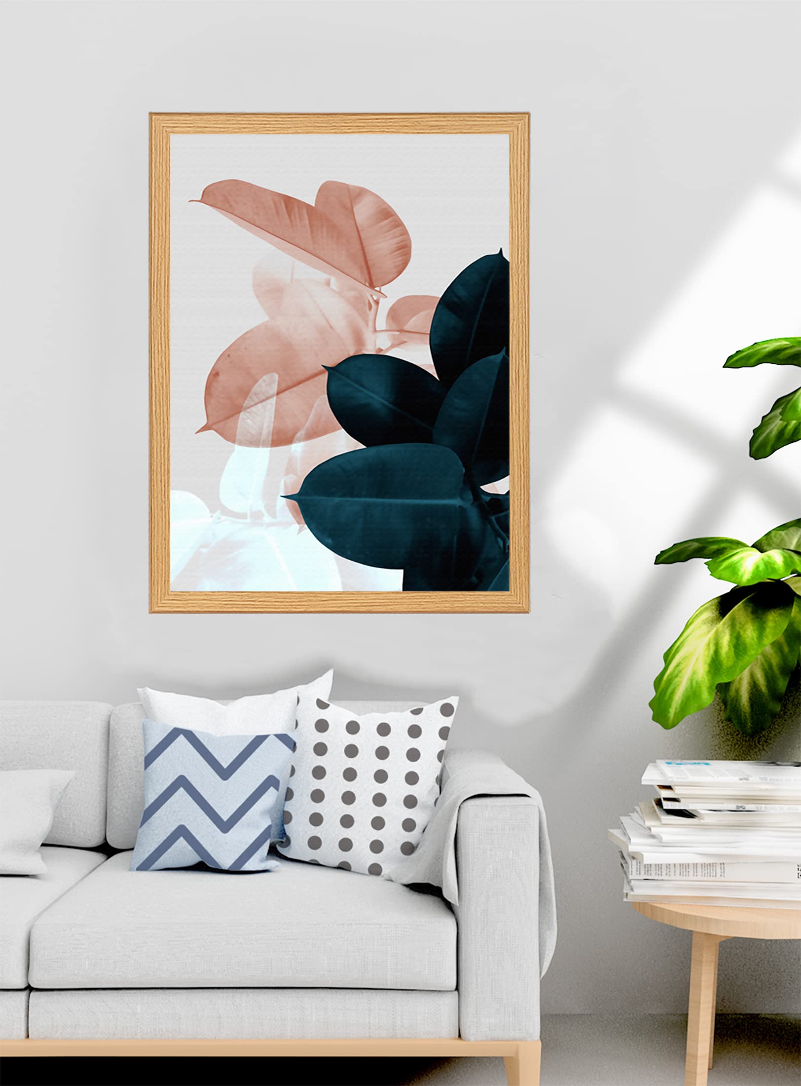 SEEDLING PHOTO FRAME 16x20 Frames Set of 3, 16x20 Picture Frames for Wall, Wooden Poster Frames with Plexiglass for Prints, Poster, and Art (Natural Wood)