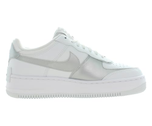 Nike Air Force 1 Shadow Womens White/Metallic Silver Size 8