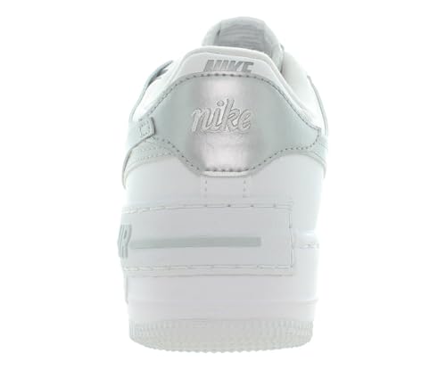 Nike Air Force 1 Shadow Womens White/Metallic Silver Size 8