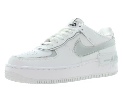Nike Air Force 1 Shadow Womens White/Metallic Silver Size 8