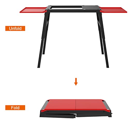 MixRBBQ Universal Griddle Stand for Blackstone 17" 22" Tabletop Griddle, Adjustable Table with Dual Side Shelf Grill Accessories for Outdoor Camping