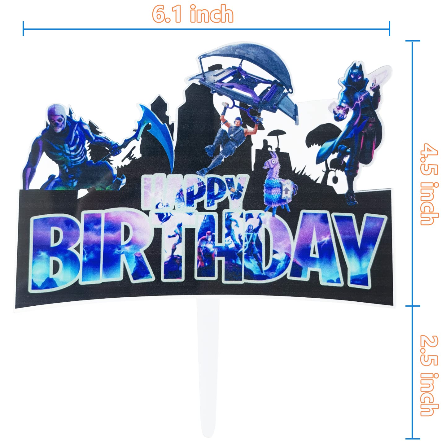 Exquisite Acrylic Cake Topper Video Game Birthday Cake Topper for Gamers' Birthday Party Cake Decorations, Perfect for Large Size Cake