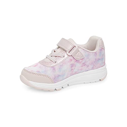 Stride Rite Kids SR Lighted Glimmer Light-Up Sneaker, Blush, 7.5 Wide US Unisex Toddler