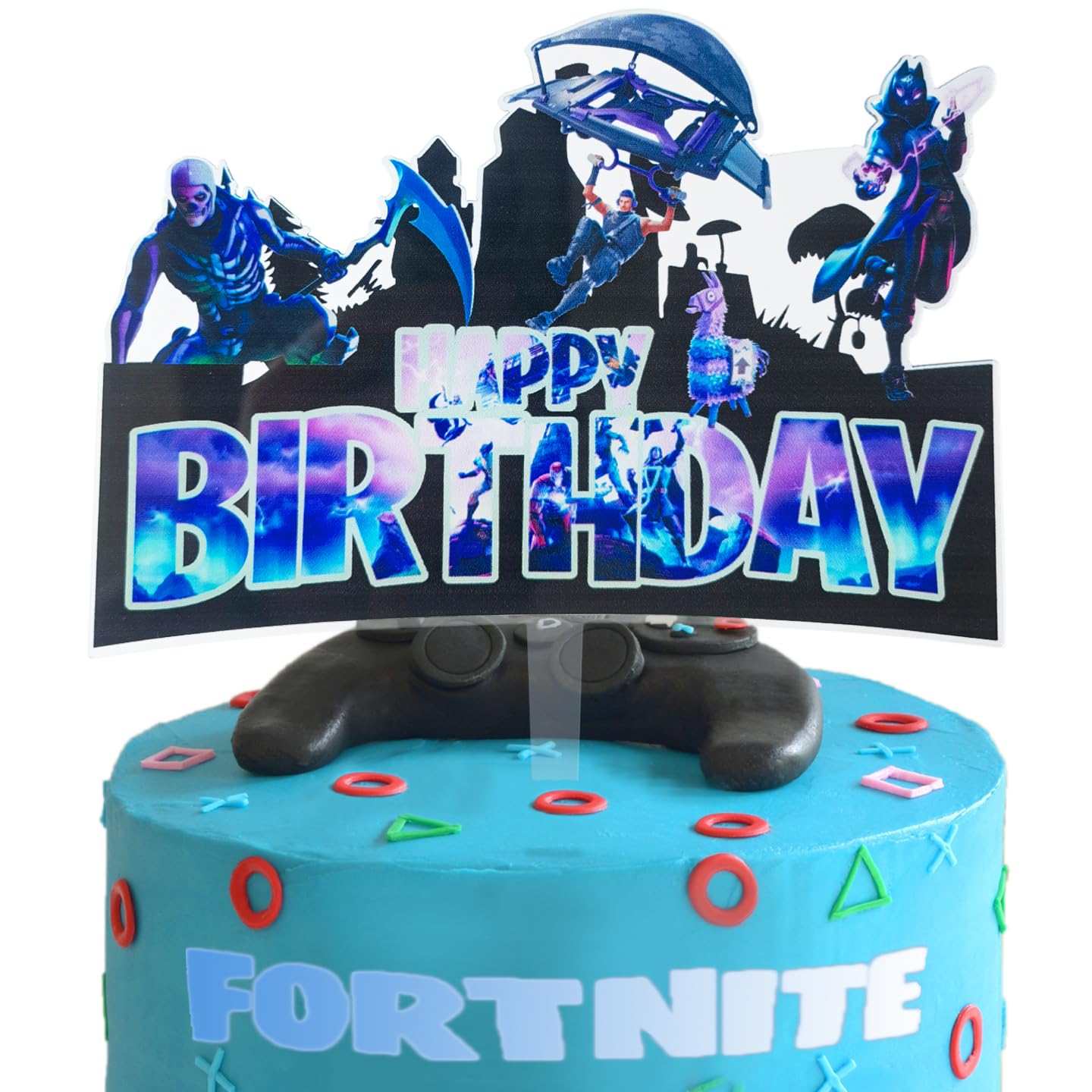 Exquisite Acrylic Cake Topper Video Game Birthday Cake Topper for Gamers' Birthday Party Cake Decorations, Perfect for Large Size Cake