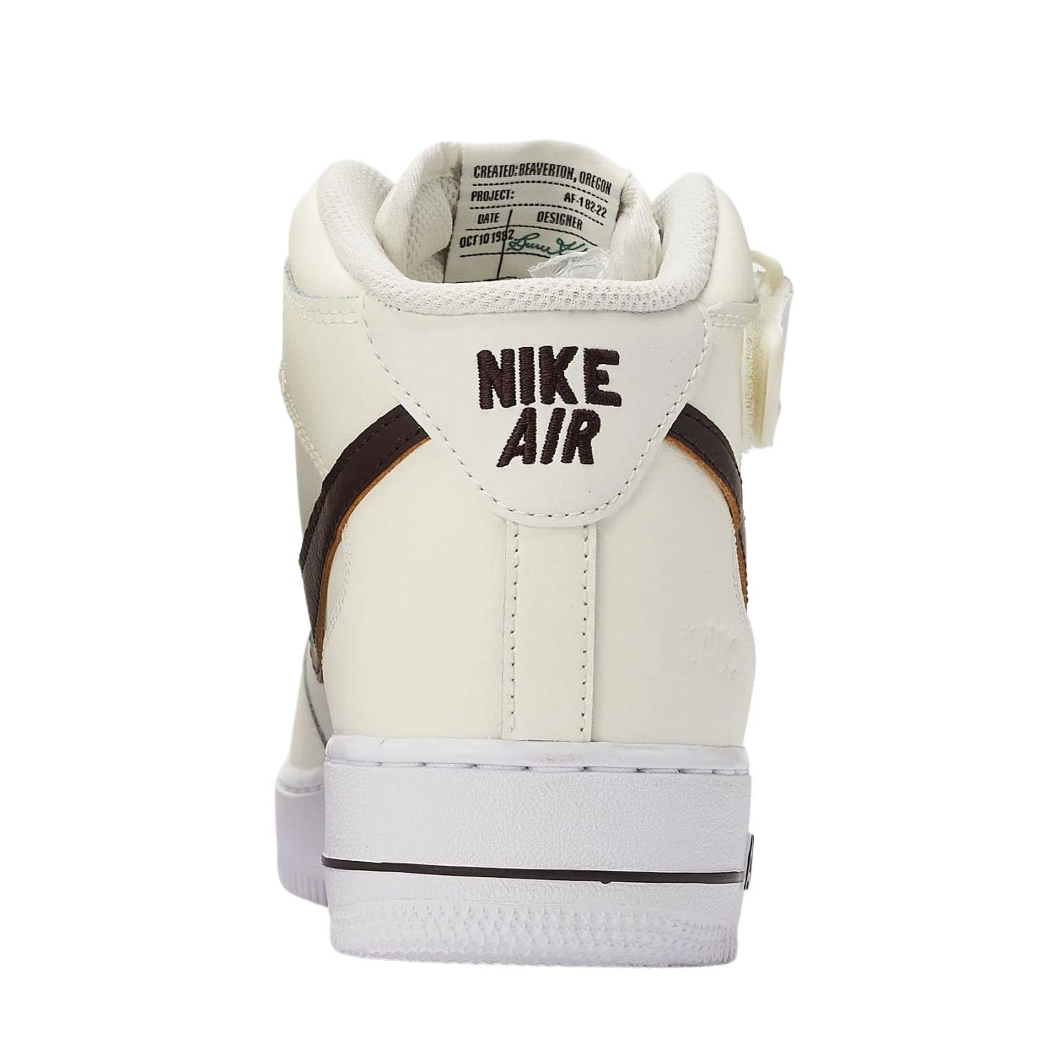 Nike Air Force 1 Mid '07 Lv8, Sail/Brown Basalt-malachite, 12