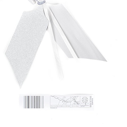 Hallmark Signature 5" Gift Bow (Silver Glitter) DIY Pull Bow for Christmas, Holidays, Weddings, Anniversaries, Birthdays and More