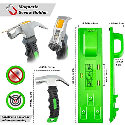 Picture Hanging Kit, Picture Hangers| 260 Pieces Wall Hangers Accessories with Picture Hanging Hooks,Nails for Hanging Pictures,Frame Hanging Hardware with Small Claw Mini Hammer with Magnecti Head.