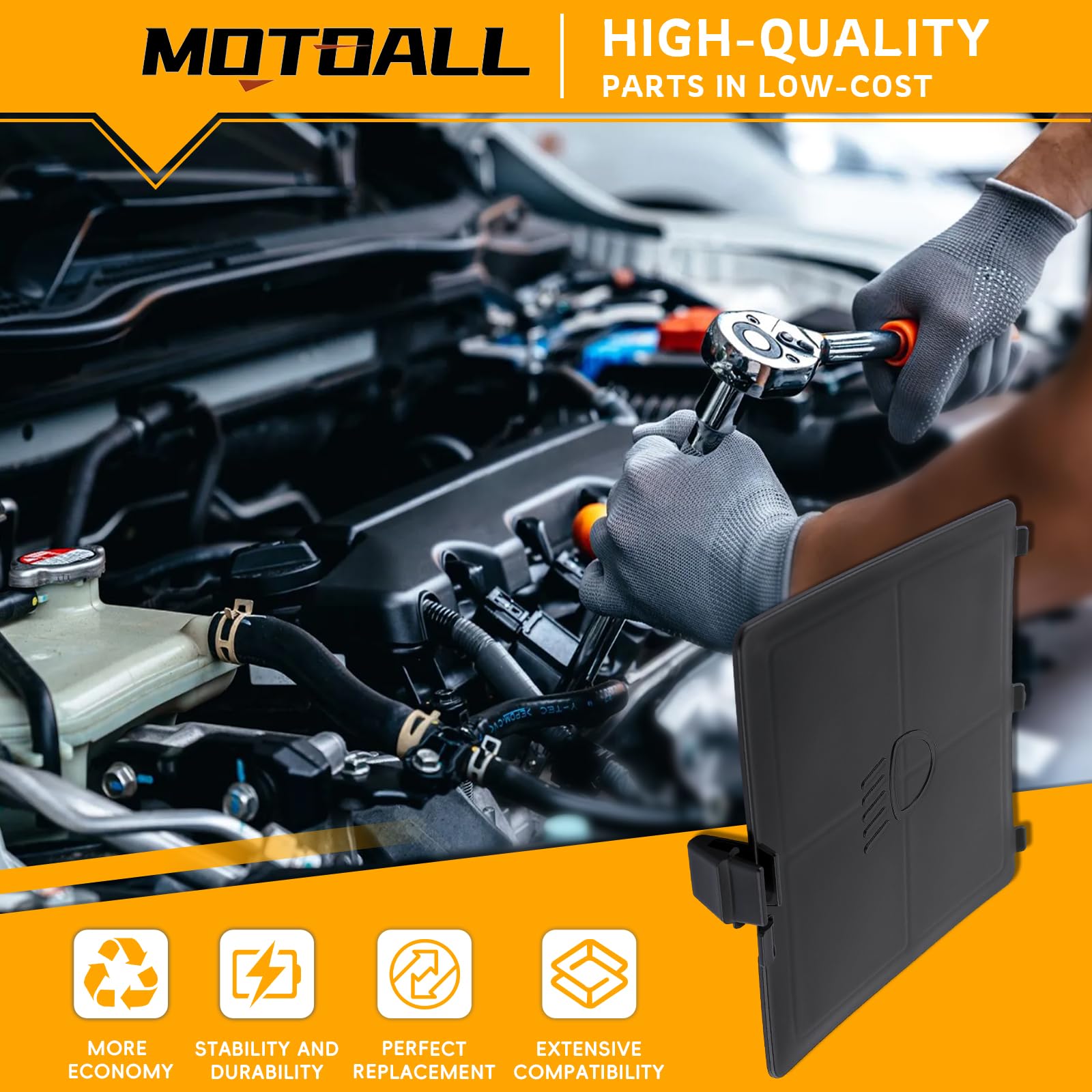 MOTOALL Headlight Bulb Lamp Access Door Panel for 2013-2016 Dodge Dart 68156815AA