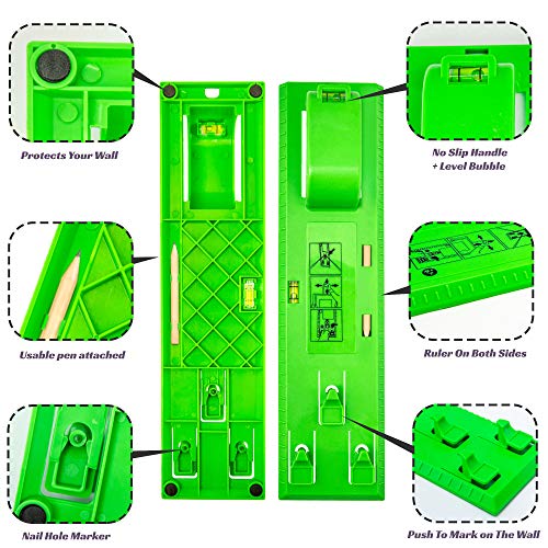 Picture Hanging Kit, Picture Hangers| 260 Pieces Wall Hangers Accessories with Picture Hanging Hooks,Nails for Hanging Pictures,Frame Hanging Hardware with Small Claw Mini Hammer with Magnecti Head.