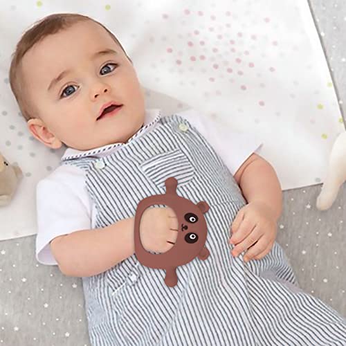 Teething Toys for Babies 0-6 Months Silicone Hands Teethers Mitten Never Drop for Infant Chew Toys Relief Soothe Gums for Sucking Needs 6-12 Months