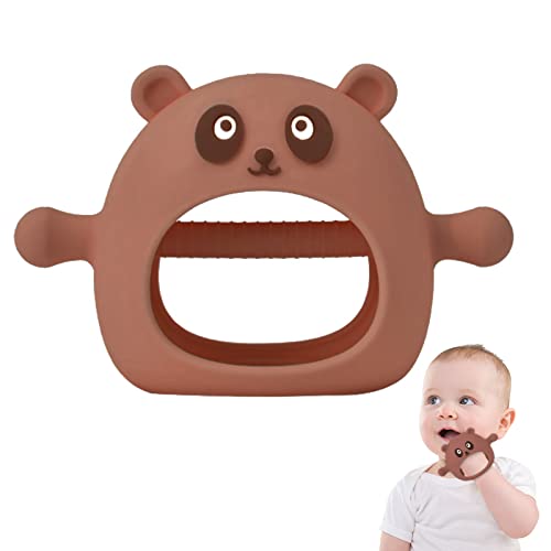 Teething Toys for Babies 0-6 Months Silicone Hands Teethers Mitten Never Drop for Infant Chew Toys Relief Soothe Gums for Sucking Needs 6-12 Months