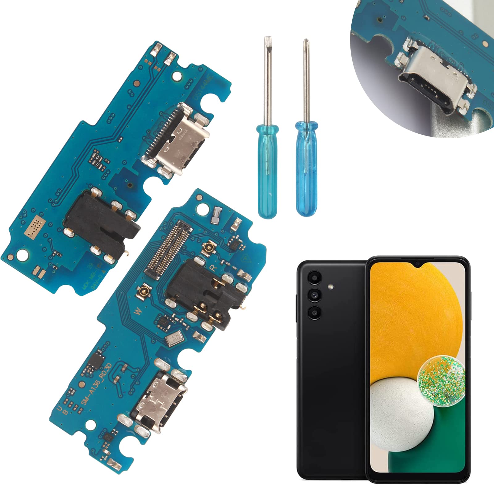 Dock Connector for Samsung Galaxy A13 5G A136U Charging Port USB Charger Board Flex Cable for Galaxy A13 5G A136F Replacement Parts