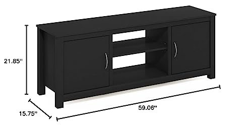 Furinno Classic Stand with Storage for TV up to 65 Inch, Americano, Large