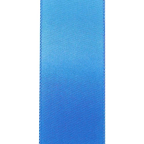 Reliant Ribbon 92575W-913-40F Satin Value Wired Edge Ribbon, 2-1/2 Inch X 10 Yards, Turquoise