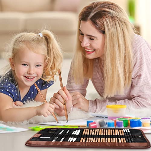 YunQiDeer Drawing Pencils, Sketch Pencils Art Supplies Kit for Kids Adults, Professional Sketching Art Graphite Charcoal Pencils Set