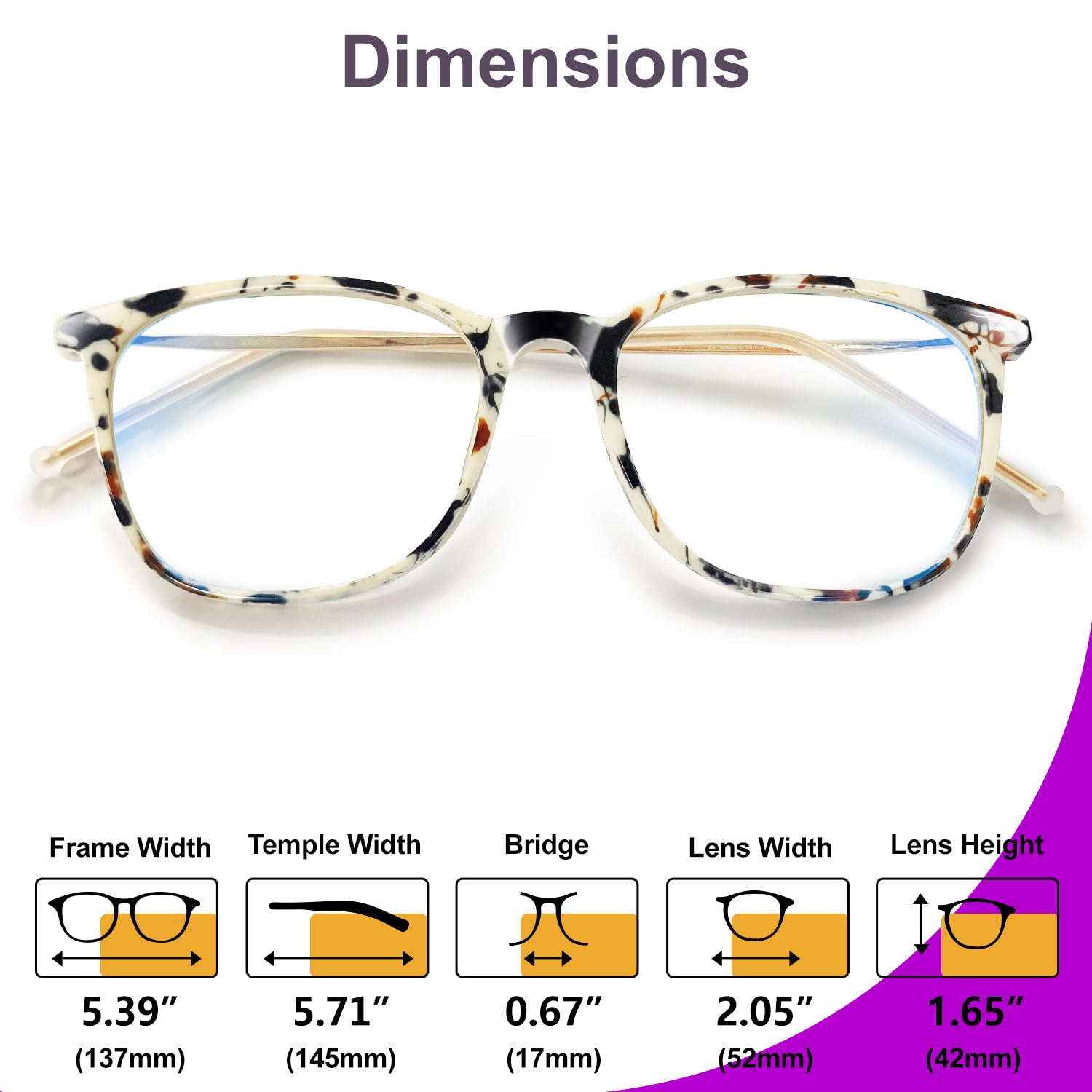 VISOONE Anti Slip TR90 Blue Light Blocking Glasses Size M Eyewear Frame with Anti Glare Eye Protection for Women GaeL