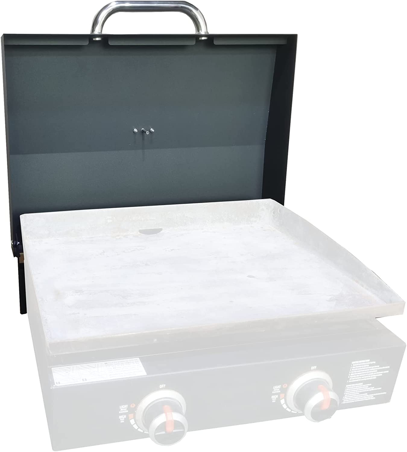 BSARTE Upgraded Hinged Lid with Temperature Gauge Designed to Fit Blackstone Griddle 22 inch Table Top Griddle / 5011 Griddle Lid & Griddle Cover