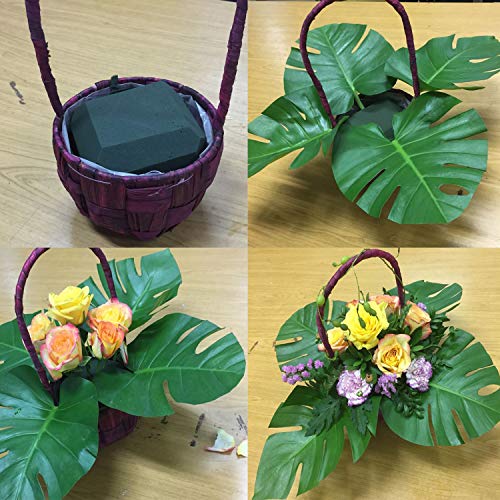 Crafare 6pc Wet Floral Foam Bricks Green Florist Styrofoam Blocks for Spring Fresh Flower Arrangement and Crafts Supply