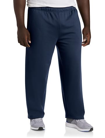 DXL Big + Tall Essentials Men's Big and Tall Fleece Sweatpants Navy 4XLT