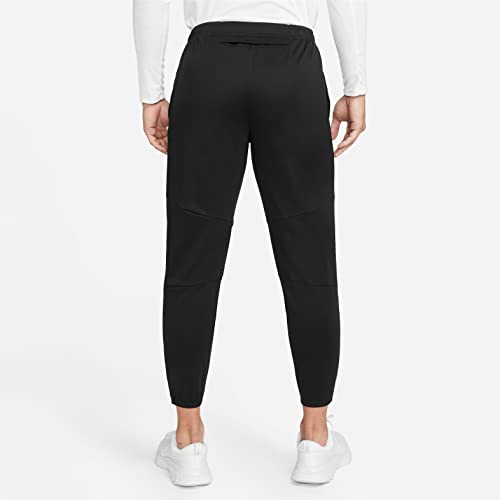Nike Men's Therma-FIT Repel Challenger Running Pants, Black/Reflective Silver, Large