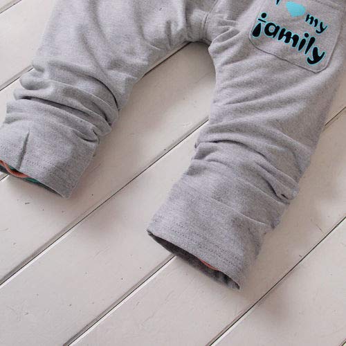 Baby Boys 2PCS Pants Suit, Polka Dot Long Sleeve Bow Folded Collar Button-Down Blouse, Long Elastic Band Pants Set (Grey, 6-12 Months)