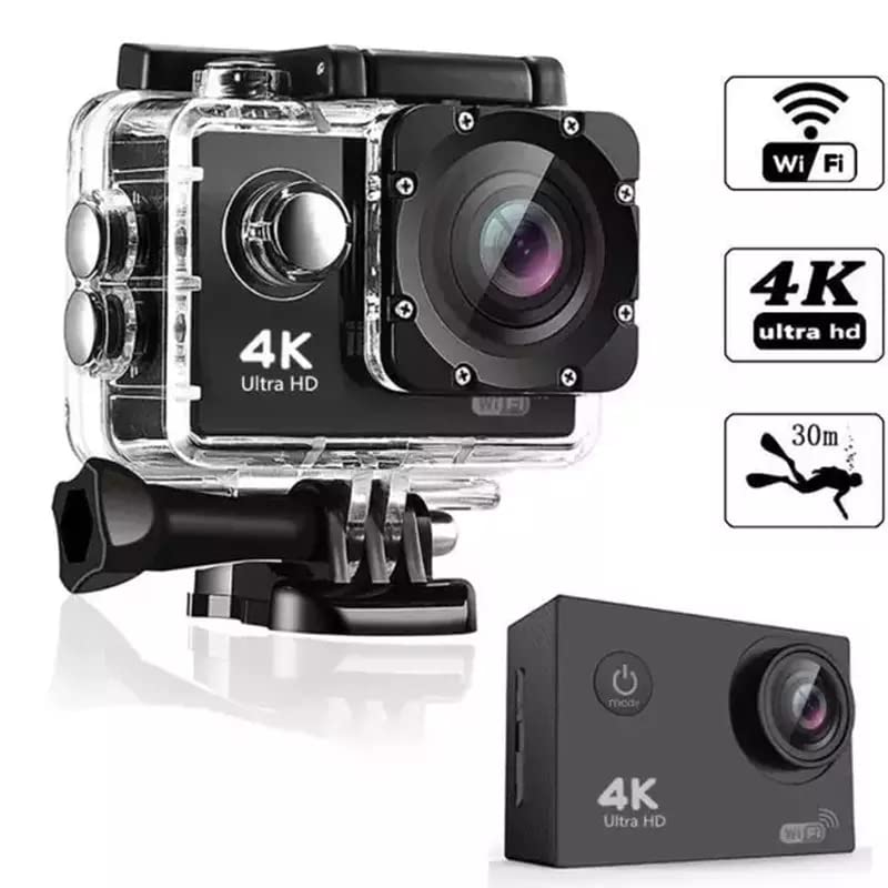 4k 1080p Sports Action Camera Motorcycle Helmet Bicycle Underwater Camera for Phone Slow Motion Diving Cycling
