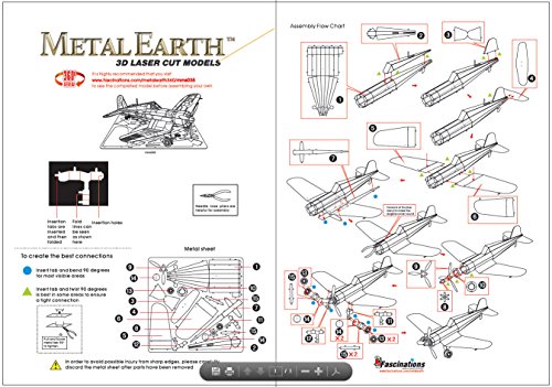 Metal Earth F4U Corsair 3D Metal Model Kit Fascinations