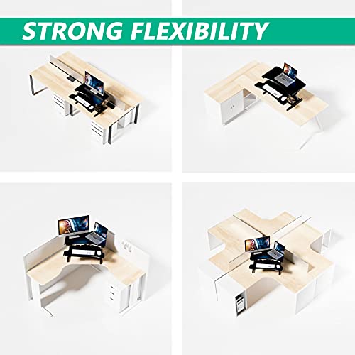 Standing Desk Converter, Stand up Desk Riser, Sit Stand Desk Adjustable Height Lift Desks Computer Workstation for Home Office 30 Inch