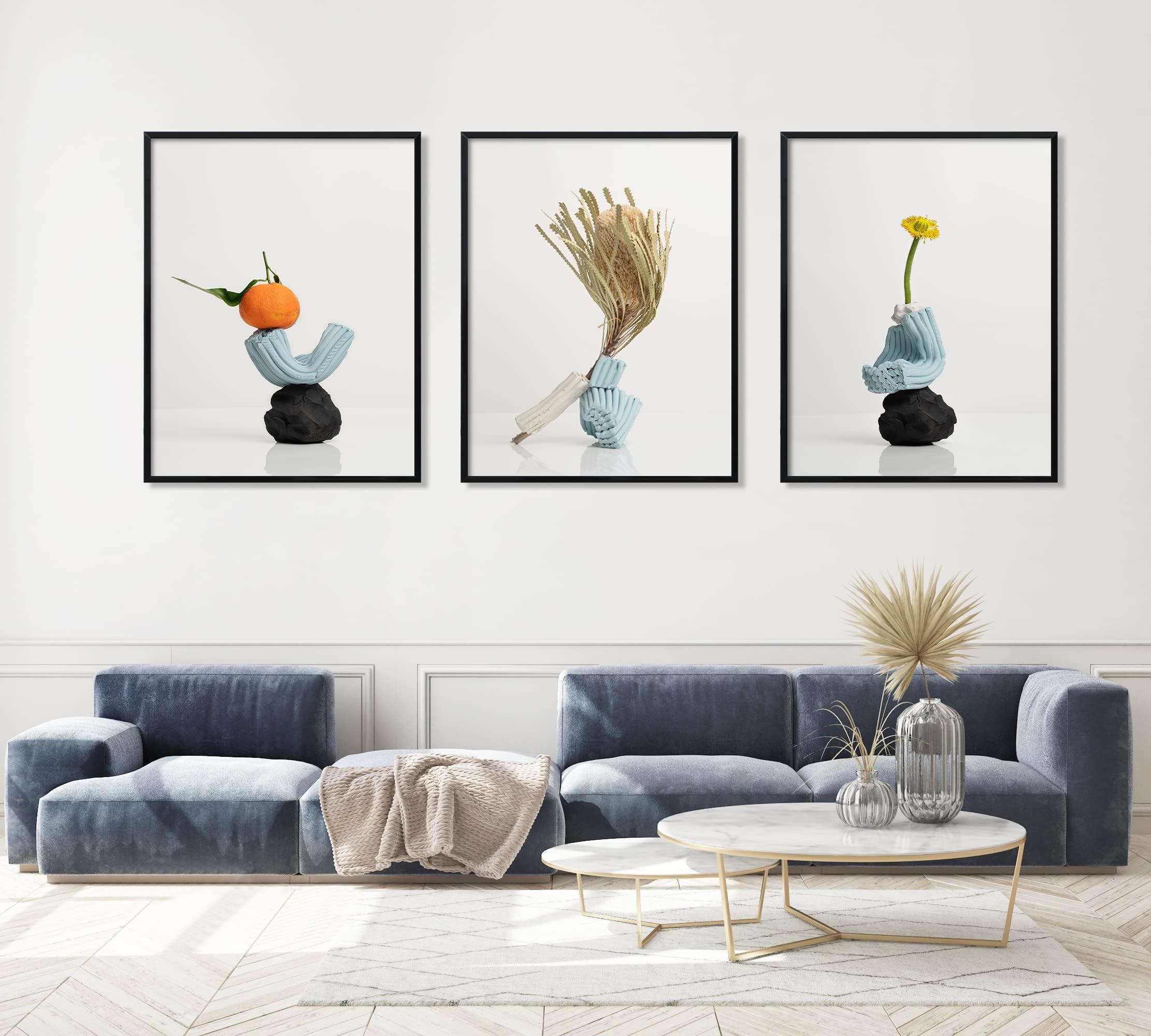 ELSKER&HOME 16x20 Frames, 16x20 Picture Frames 3 Pack for Wall,Picture Poster Frame Black for Horizontal or Vertical Wall Mounting, Sturdy and Scratch-proof