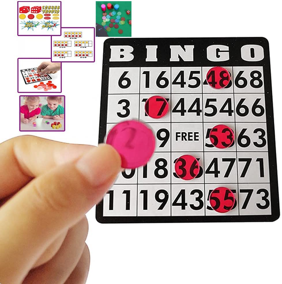 Dacefloy Magnetic Wand and 100 Bingo Chips Educational Learning STEM Kit Magnet Tool for Science Experiment,Classroom Game, Sensory Bins