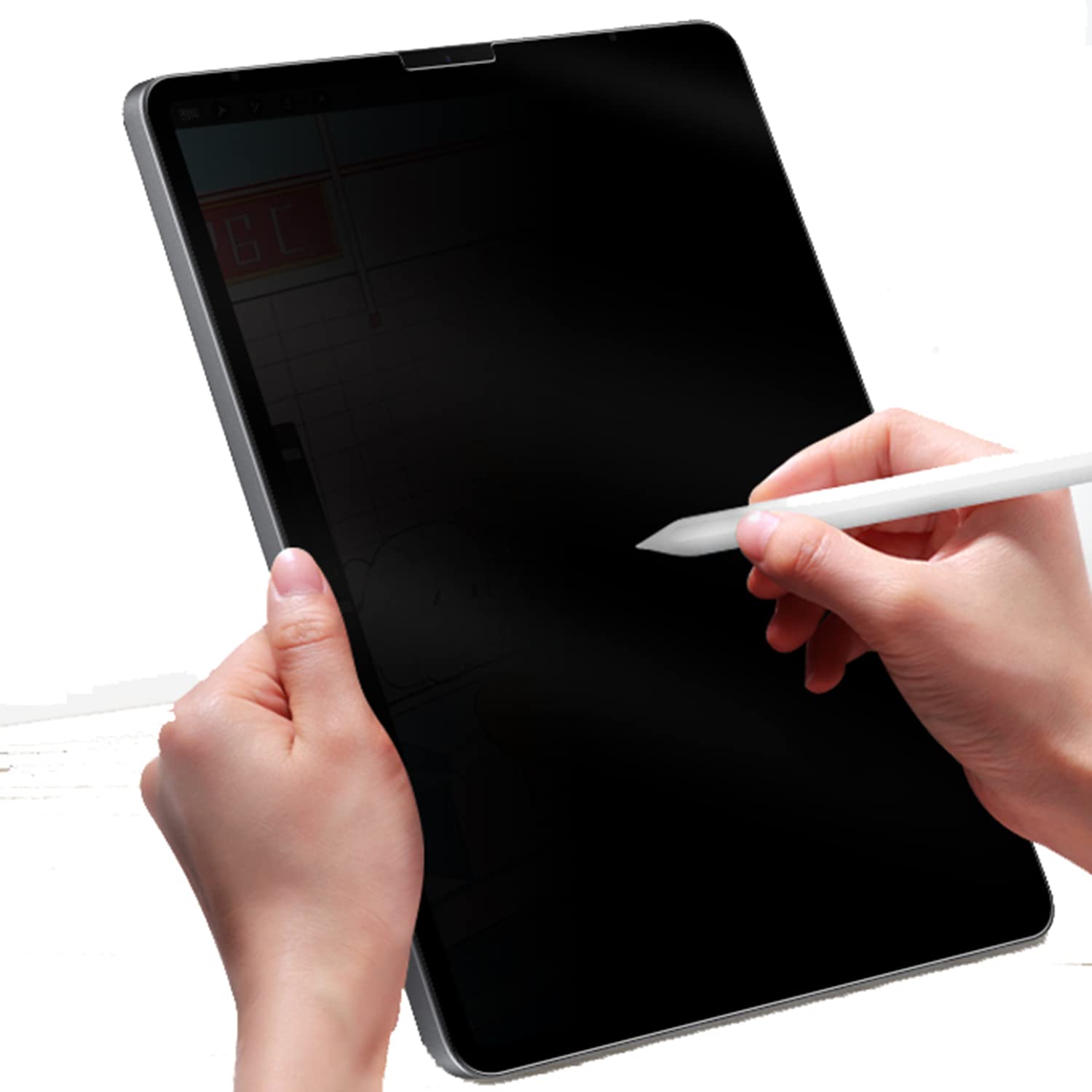 BWEDXEZ Privacy Anti-Glare Screen Protector Anti-Spy Soft Film Suit for iPad Pro 12.9 inch 2022 2021 2020 2018 Matte Anti-Peeping