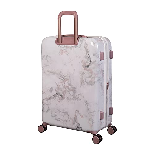 it luggage Sheen 31" Hardside Checked 8 Wheel Expandable Spinner, Marmo Rose Print, 32"