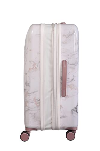 it luggage Sheen 31" Hardside Checked 8 Wheel Expandable Spinner, Marmo Rose Print, 32"