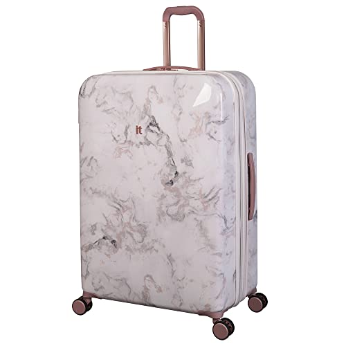 it luggage Sheen 31" Hardside Checked 8 Wheel Expandable Spinner, Marmo Rose Print, 32"
