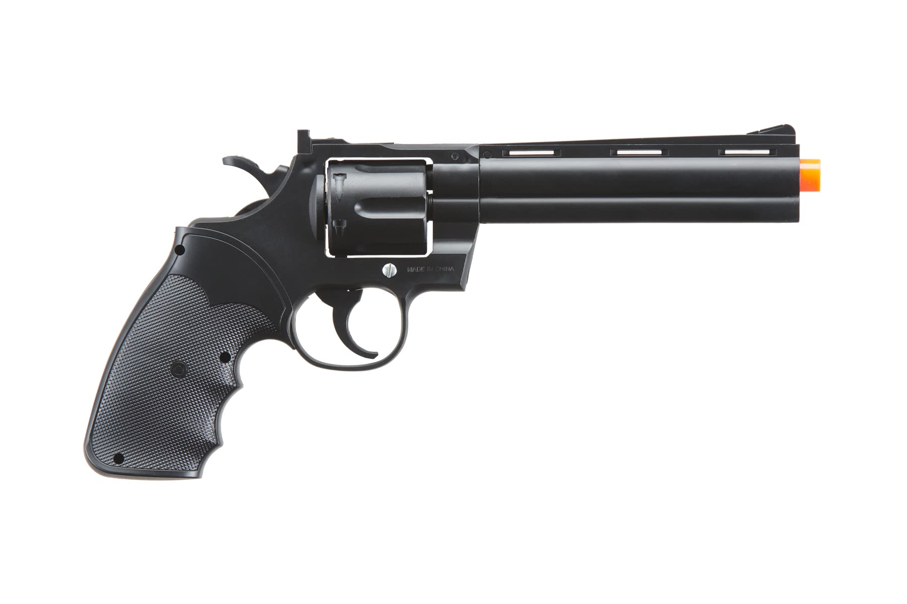 Airsoft 36B Spring Revolver Low Powered Airsoft Pistol Durable Plastic -Black